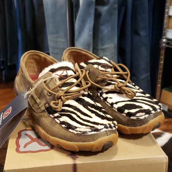 Twisted X | Shoes | Twisted X Zebra Hair On Boat Shoes | Poshmark